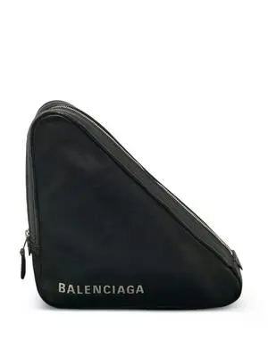 Balenciaga Triangular Leather Pouch