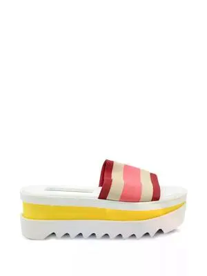 Stella McCartney Platform Striped Slides