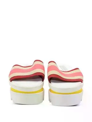 Stella McCartney Platform Striped Slides
