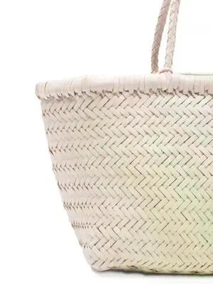 Dragon Diffusion Small Bamboo Triple Jump Woven Tote Bag - Neutrals