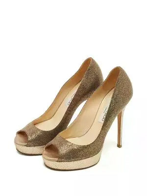 JIMMY CHOO Dahlia Platform Peep Toe Pumps