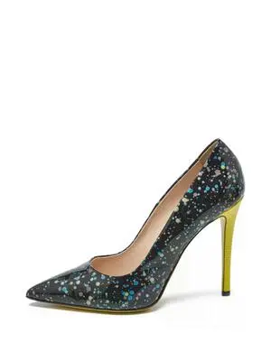 Fendi Lizard-embossed Pointed Pumps