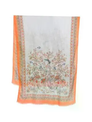 Etro Floral-pattern Scarf - Neutrals