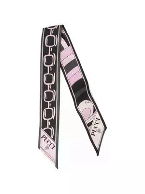 Emilio Pucci Iride Istrice-print Silk Twill Scarf - 1