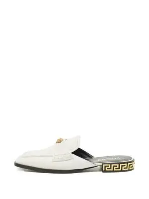 Versace Leather Emblem Sandals