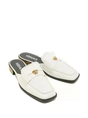 Versace Leather Emblem Sandals