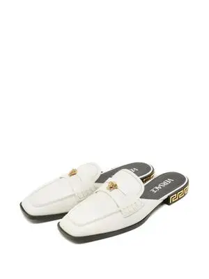 Versace Leather Emblem Sandals