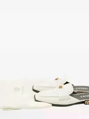 Versace Leather Emblem Sandals