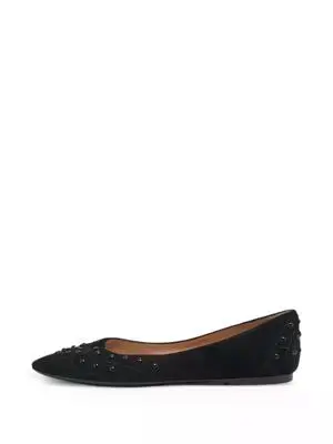 TOD'S Studded Suede Ballet Flats