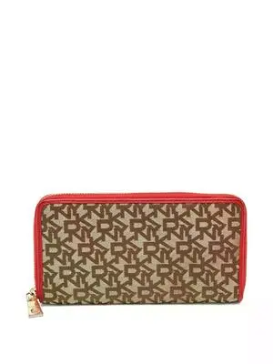 Dkny Monogram Wallet - Brown