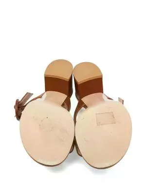 GIANVITO ROSSI Leather Block-heel Sandals