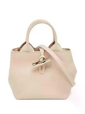 Longchamp Le Roseau Extra Small Leather Tote Bag