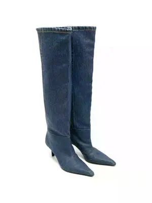 ALEXANDER WANG Denim Knee-high Boots