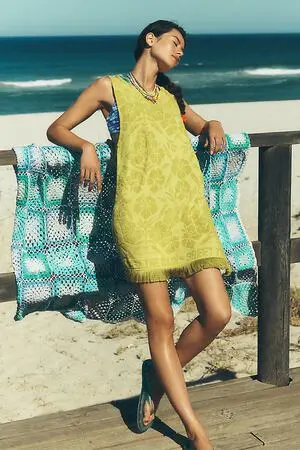 CELANDINE Terry Towel Cover-up - Apple Green