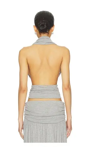 AYA MUSE Viona Halterneck Drape Top