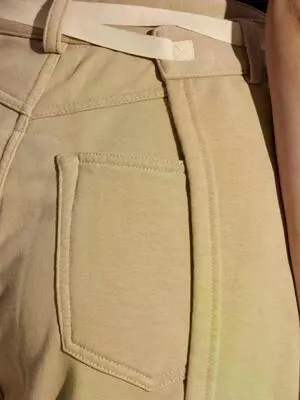 MAISON MARGIELA Belted Cotton Palazzo Pants