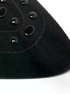 TOD'S Studded Suede Ballet Flats