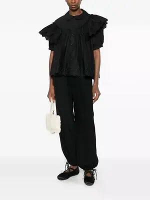 Simone Rocha Broderie-anglaise Sleeveless Shirt