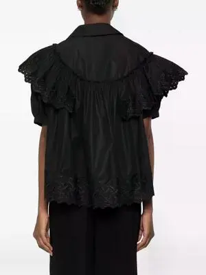 Simone Rocha Broderie-anglaise Sleeveless Shirt