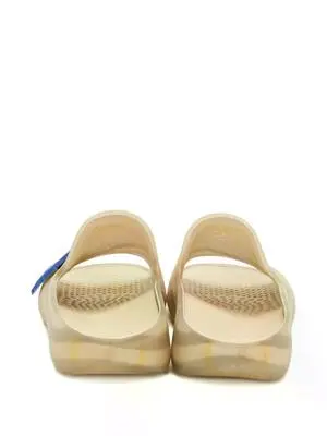Burberry Check-pattern Open-toe Slides