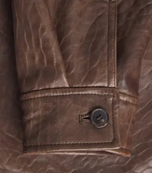 FRAME Leather Bomber Jacket
