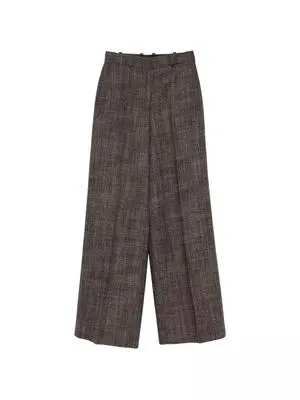 JOSEPH Herringbone Wide Leg Trousers