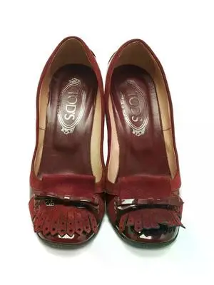 TOD'S Fringe Bow-detail Pumps