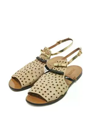 Fendi Perforated Sandals