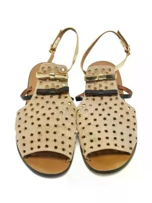 Fendi Perforated Sandals