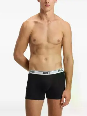 BOSS Logo-waistband Boxers - Black