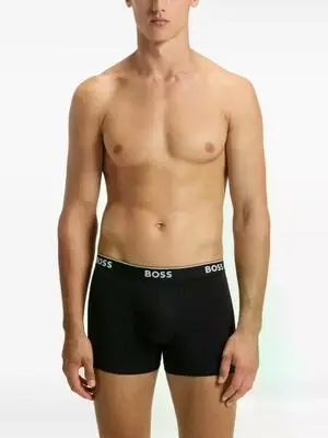 BOSS Logo-waistband Boxers - Black