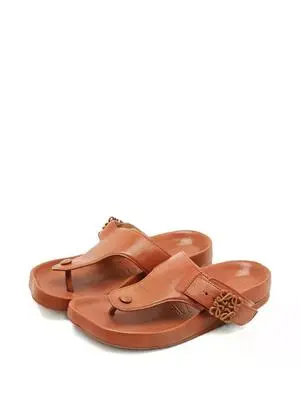 Loewe Leather Logo Sandals