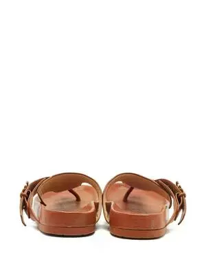 Loewe Leather Logo Sandals