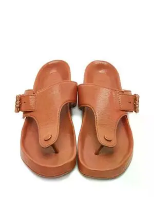 Loewe Leather Logo Sandals