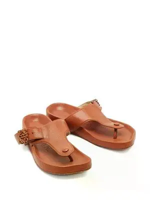 Loewe Leather Logo Sandals