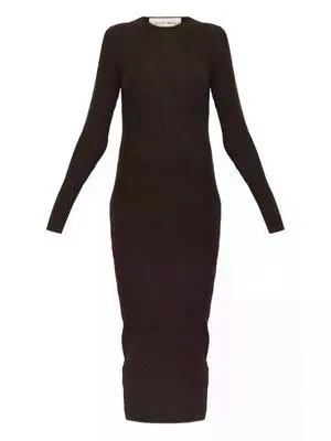Fear Of God Long-sleeve Ribbed Dress - Brown