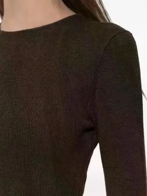 Fear Of God Long-sleeve Ribbed Dress - Brown
