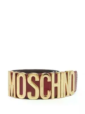 Moschino Logo-plaque Belt - Red