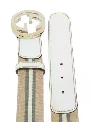 Gucci Web Stripe Logo Belt