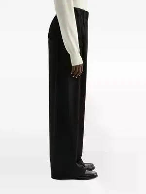 JIL SANDER Satin Trousers - Black