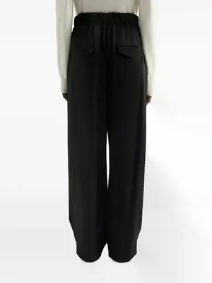 JIL SANDER Satin Trousers - Black