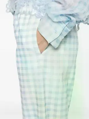 Ermanno Scervino Gingham-pattern Trousers