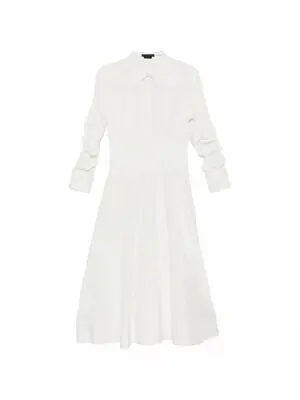 Alice + Olivia Button-down Corset Midi Dress