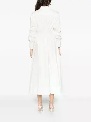Alice + Olivia Button-down Corset Midi Dress