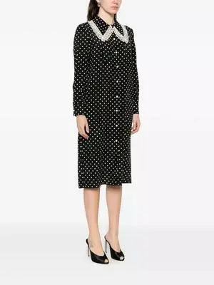 Valentino Garavani Polka-dot Midi Shirt Dress