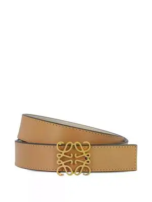 Loewe Anagram Leather Belt - Brown