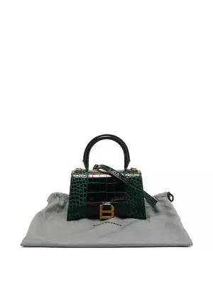 Balenciaga Hourglass Embossed Satchel