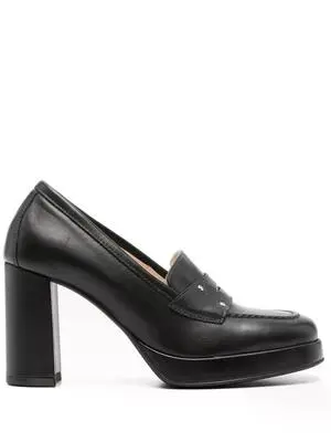 NEROGIARDINI Square-toe Leather Pumps
