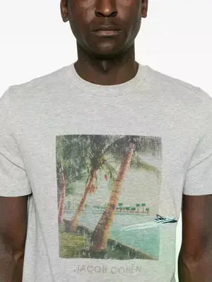 Jacob Cohen Graphic-print Crew-neck T-shirt - Grey