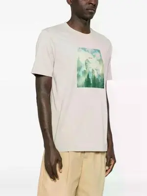 BOSS Printed-artwork T-shirt In Cotton Jersey